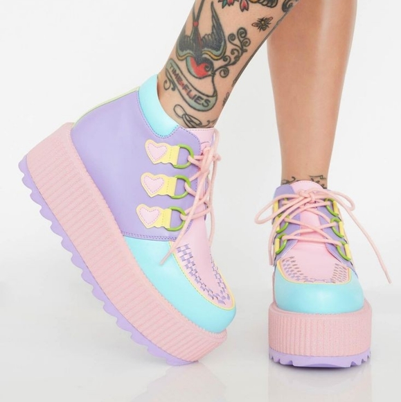 YRU | Shoes | Last Chance Strange Cvlt Yru Super Kreep Pastel Platform ...